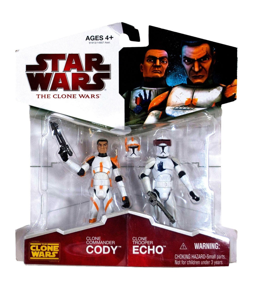 Clone Commander Cody & Clone Trooper Echo TCW – Holocron Toy Store